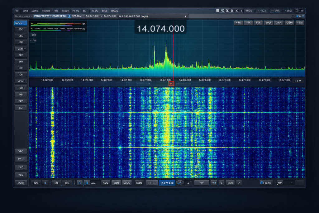How to Read a Waterfall Display on Modern Ham Radios